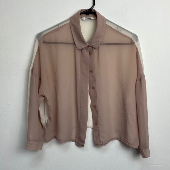 New Look | Tops | New Look Sheer Blouse | Poshmark